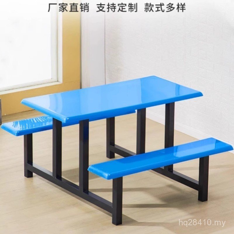 Conjoined Staff Dining Table Construction Site 4 School Stainless Steel ...