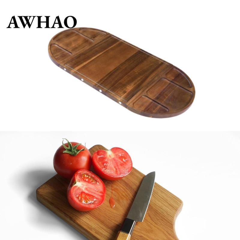 AWHAO Wooden Charcuterie Board, Extra Large Charcuterie Board, Serving ...