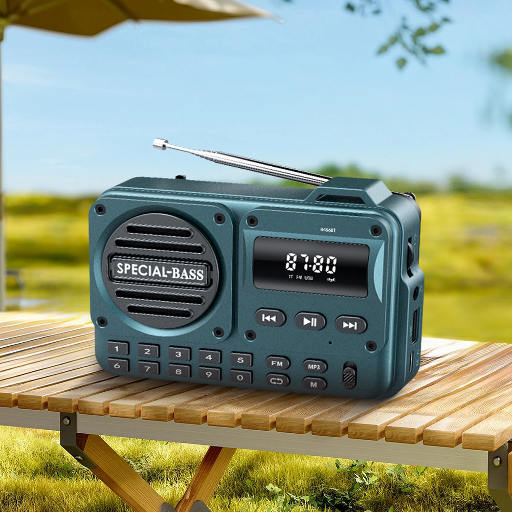 Portable FM Radio Rechargeable Digital Radio Recorder with LED Display ...