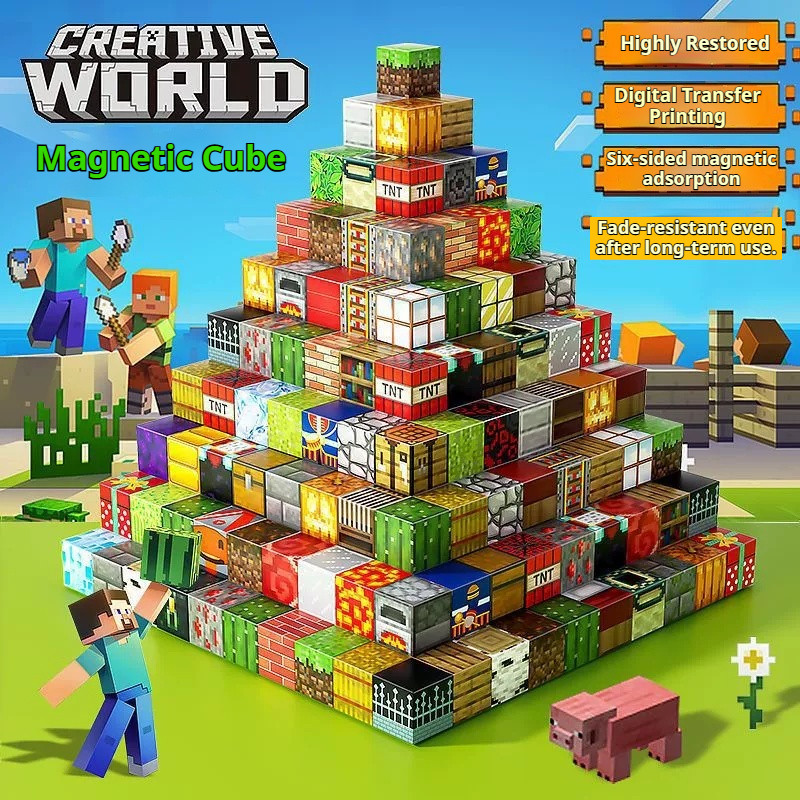 Minecraft Blocks Magnet Building DIY Construction minecraft magnetic ...