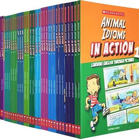 Scholastic In Action Word Idioms 45 volume boxed idiom storybook ...