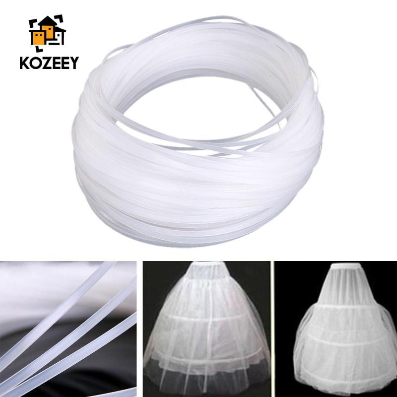[KOZEEY] 100m Clear Plastic Boning Corset Strip Craft Sew DIY Wedding ...