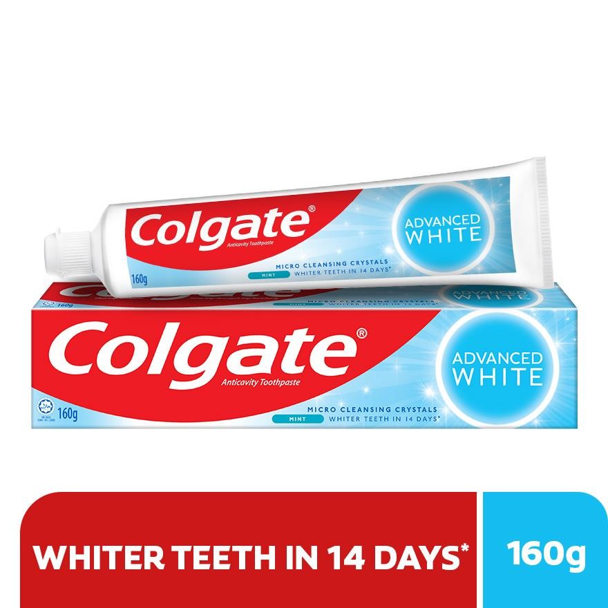 COLGATE Advanced White Whitening Toothpaste 160g | Shopee Malaysia