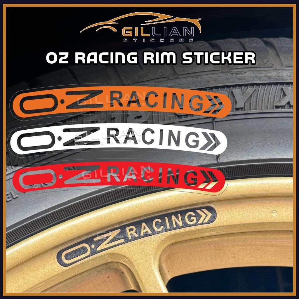 OZ Racing Rim Sticker Car 4pcs Transparent Vinyl Sticker waterproof ...