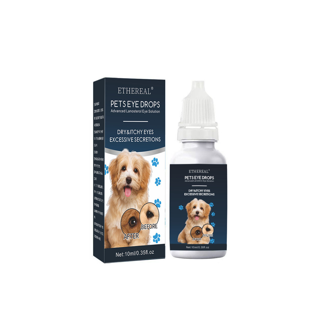 ETHEREAL Pet Eye Drops Cats Dogs Remove Tears Relieve Itching Eyes ...