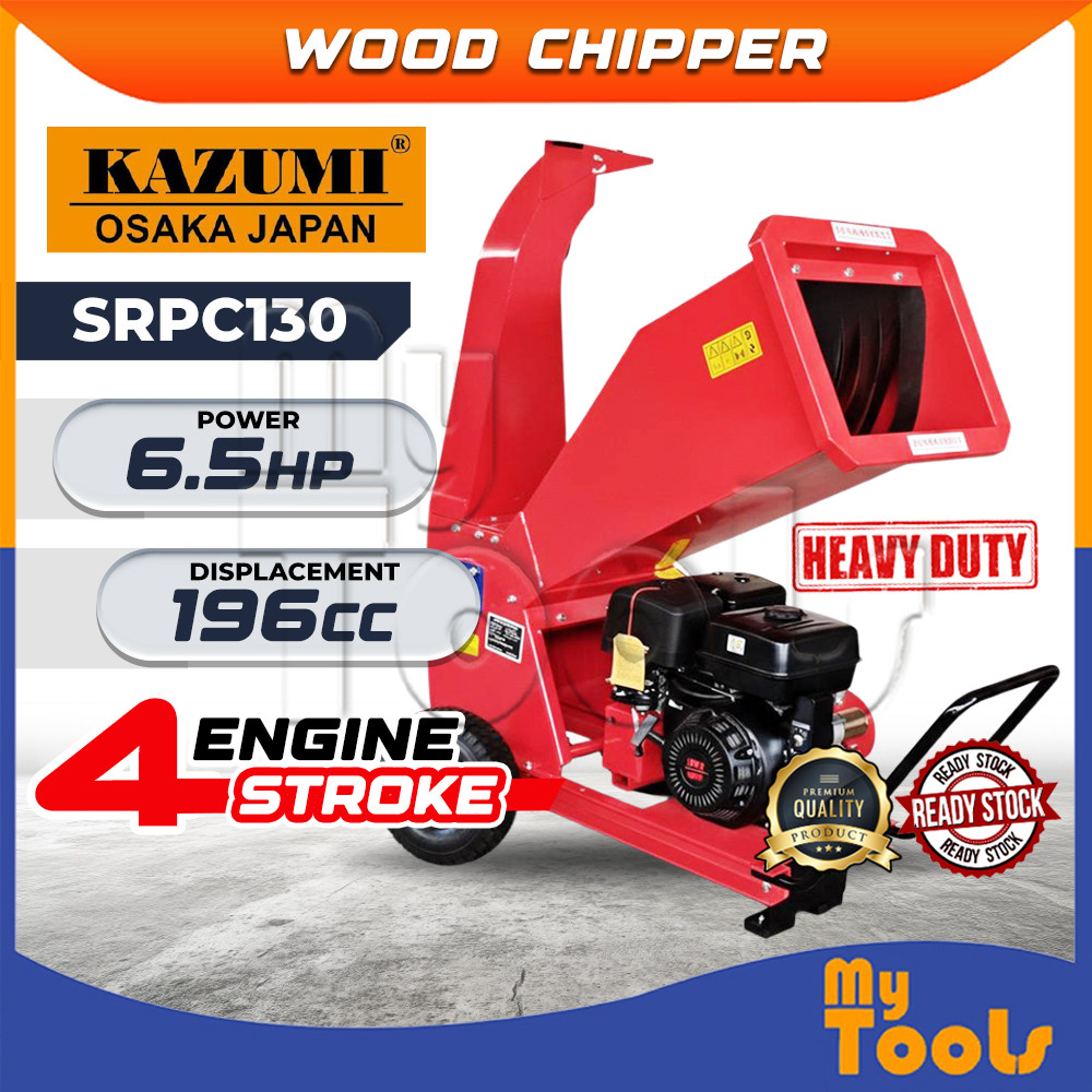 Mytools Heavy Duty 6.5HP (196cc) Wood Chipper Grass Shredder Chopper ...
