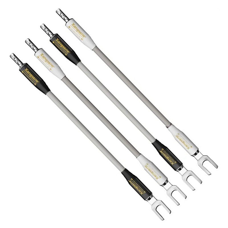 Audiophile Speaker Jumper Cable Pure Silver Over Machine Line Terminal ...