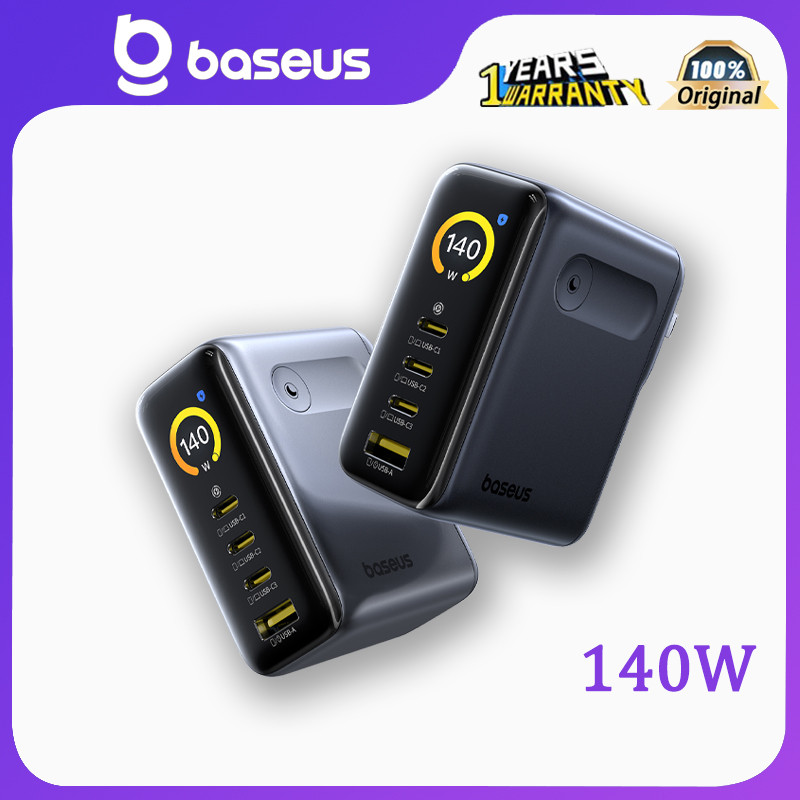 Baseus 140W Max Ai Digital Display gallium nitride Charger for laptop ...
