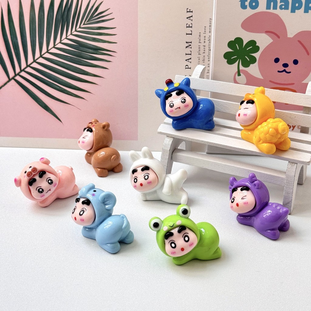 Papa Animal Shin-Chan Cute Particles Cartoon diy Resin Accessories Car ...
