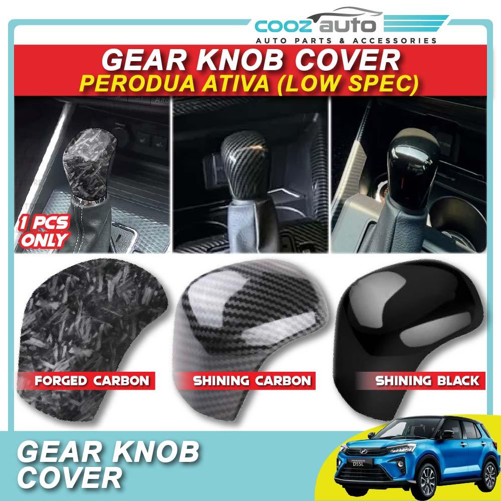 Perodua Ativa Gear Shift Knob Cover Low Spec Shining Carbon Black ...