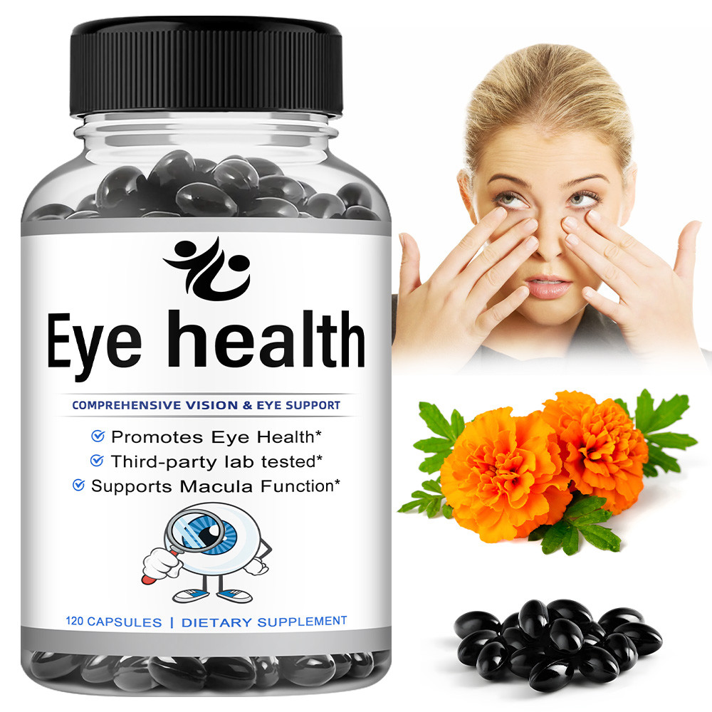 Eye vitamins with lutein, zeaxanthin, and marigold flower extract to ...