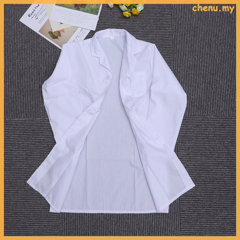 📦 1pc Kids Lab gown Kot Lab Putih Kanak-kanak Baju Putih Nipis untuk ...