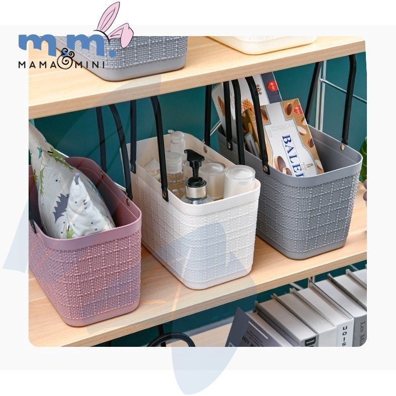 MM Grocery Basket Japanese Style Large Square Basket Hard Basket ...