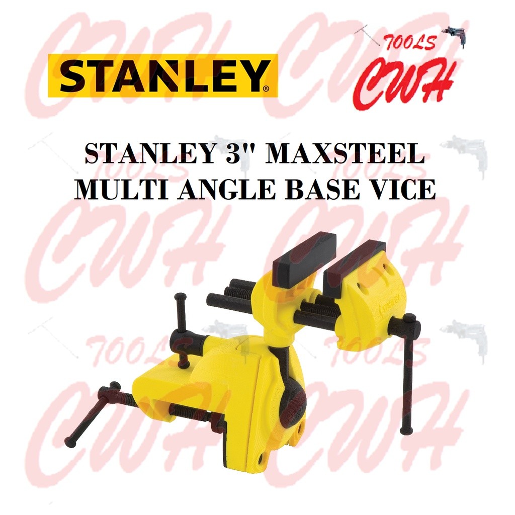 STANLEY 3" 75MM MAXSTEEL MULTI ANGLE MULTI-ANGLE BASE TABLE BENCH VICE ...