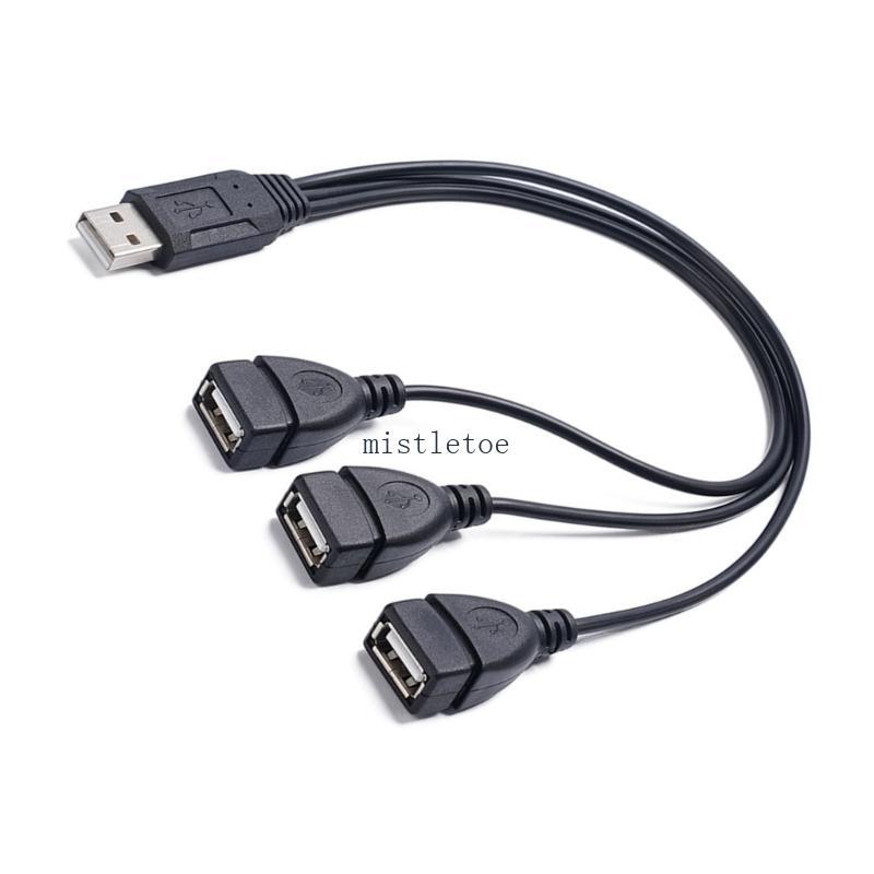 MIS USB2 0 Male to Triple Female Splitter Cable with Data Transfer For ...