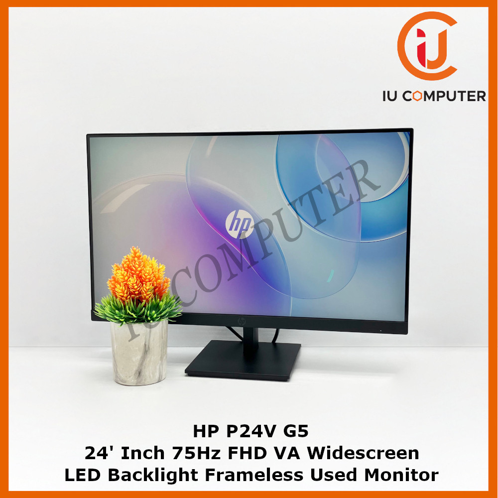 HP P24V G5 24-INCH 75HZ FHD VA LED BACKLIGHT FRAMELESS WIDESCREEN USED ...