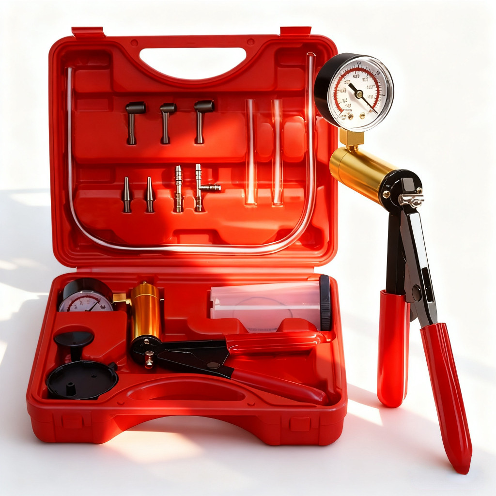 Brake Fluid Bleeder Oil Change Hand Held Vacuum Pistol Pump Tester Kit ...