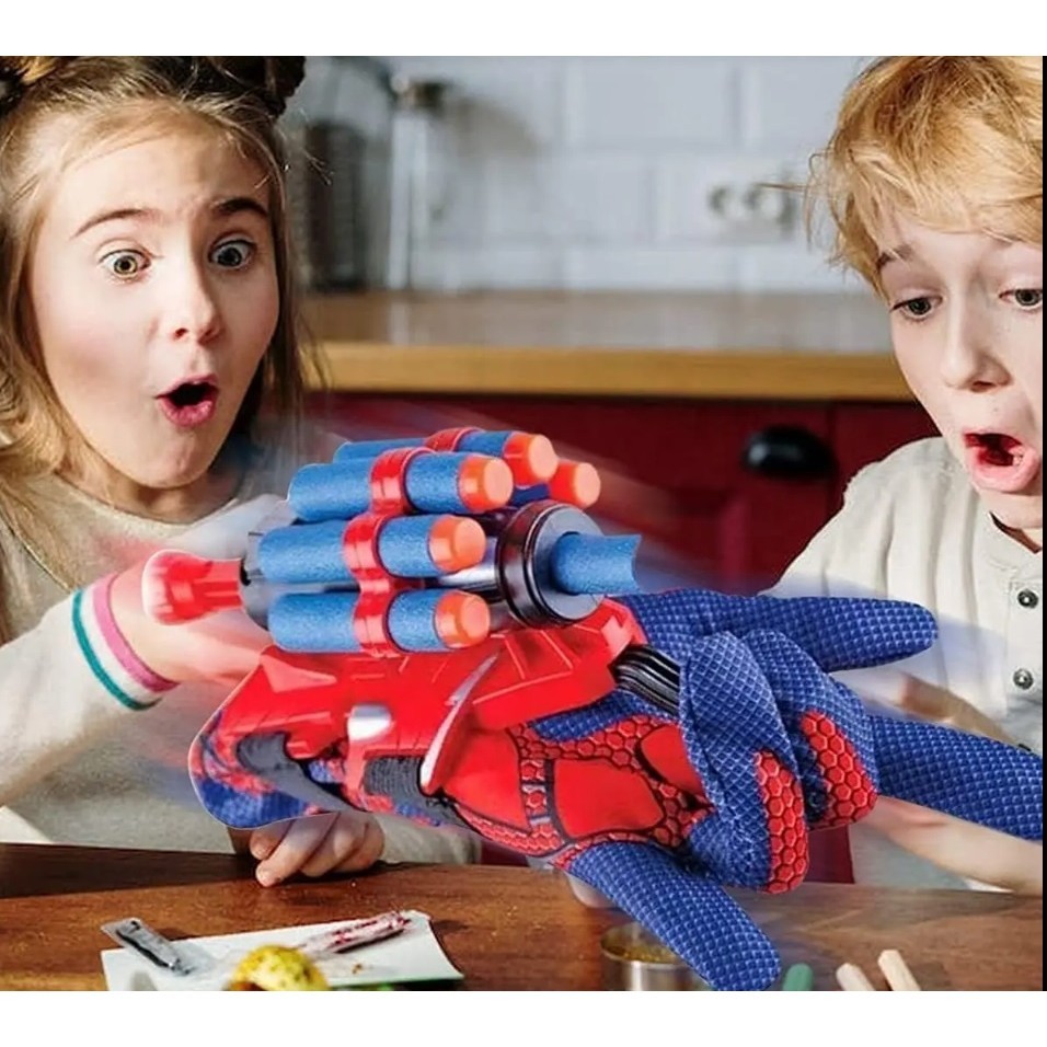 Spiderman Web Shooter Launcher Toy Spider Hero Wrist Launcher for Kids ...