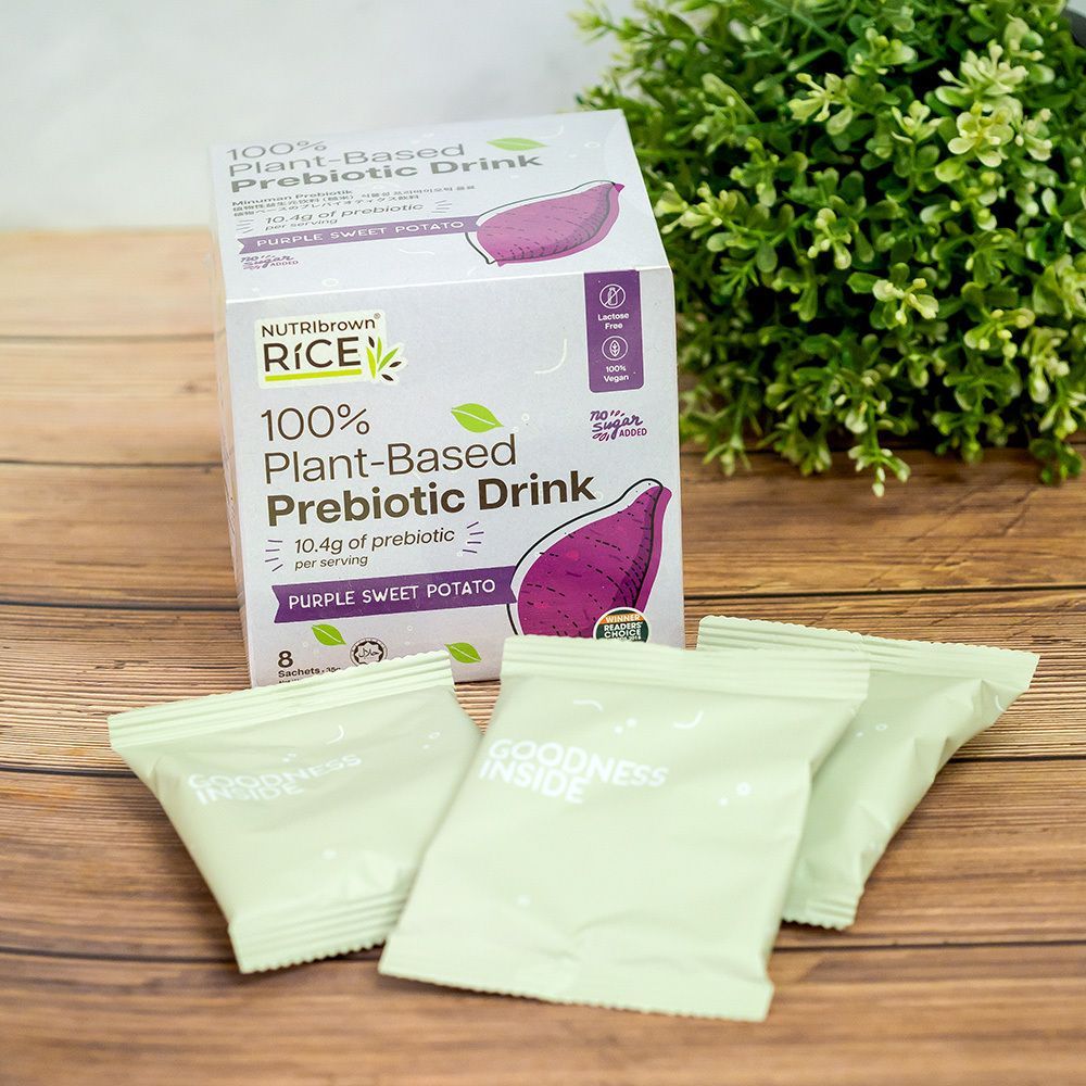 Nutribrown Rice Plant-based Prebiotic Drink (8 sachets) | Shopee Malaysia