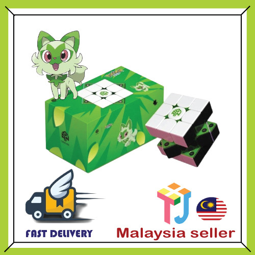 [TJ CUBE] GAN 356 ME POKEMON (PIKACHU / SPRIGATITO) | Shopee Malaysia