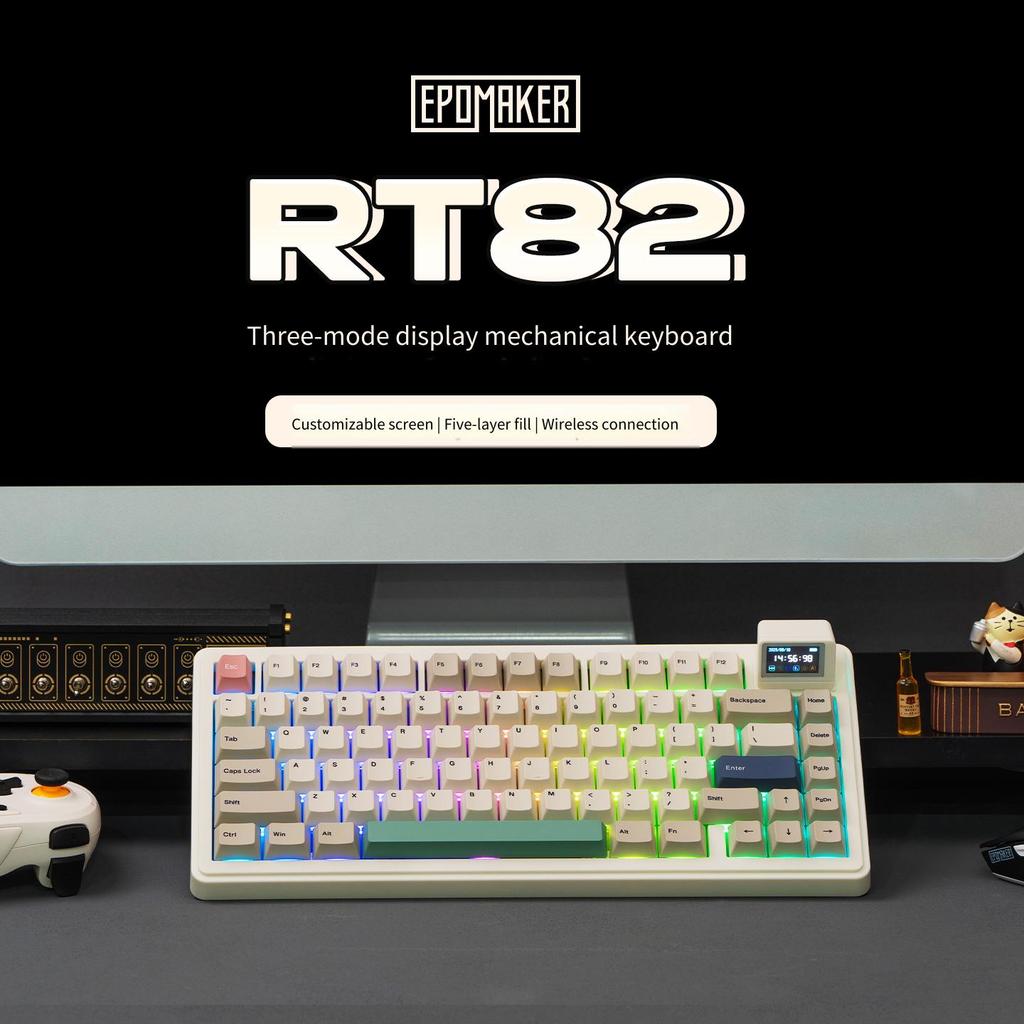 EPOMAKER RT82 three modes customized RGB display screen, gateway ...