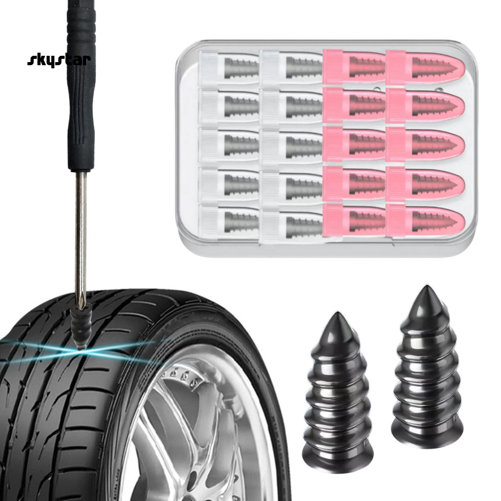 skystar Iron Core Tire Plugs Tire Repair Plugs Easy Diy Tire Repair Kit ...
