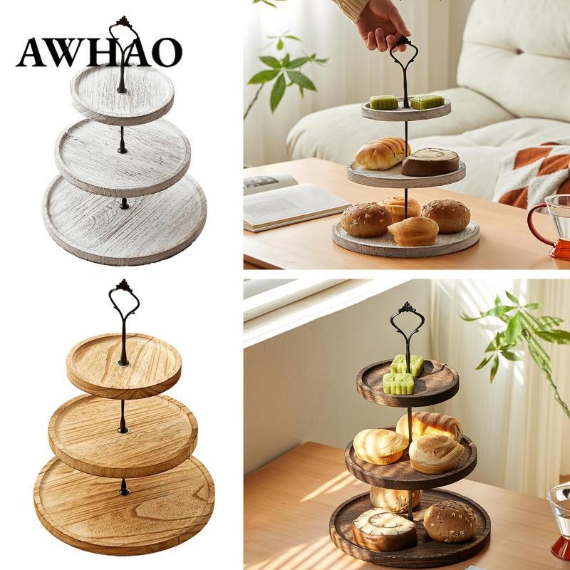 AWHAO Cupcake Stood Dessert Display Stand Kitchen Tools Cookie Tray ...