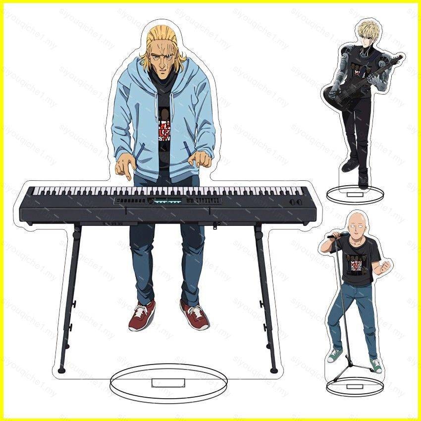 SY2 ONE PUNCH-MAN Stand Plate Saitama Genos Acrylic Plate Holder ...