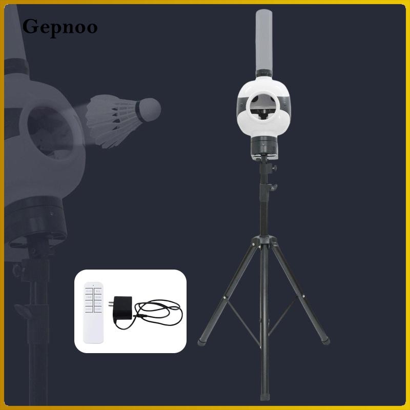 Gepnoo Automatic Badminton Serving Machine Remote Control Shaking Head ...