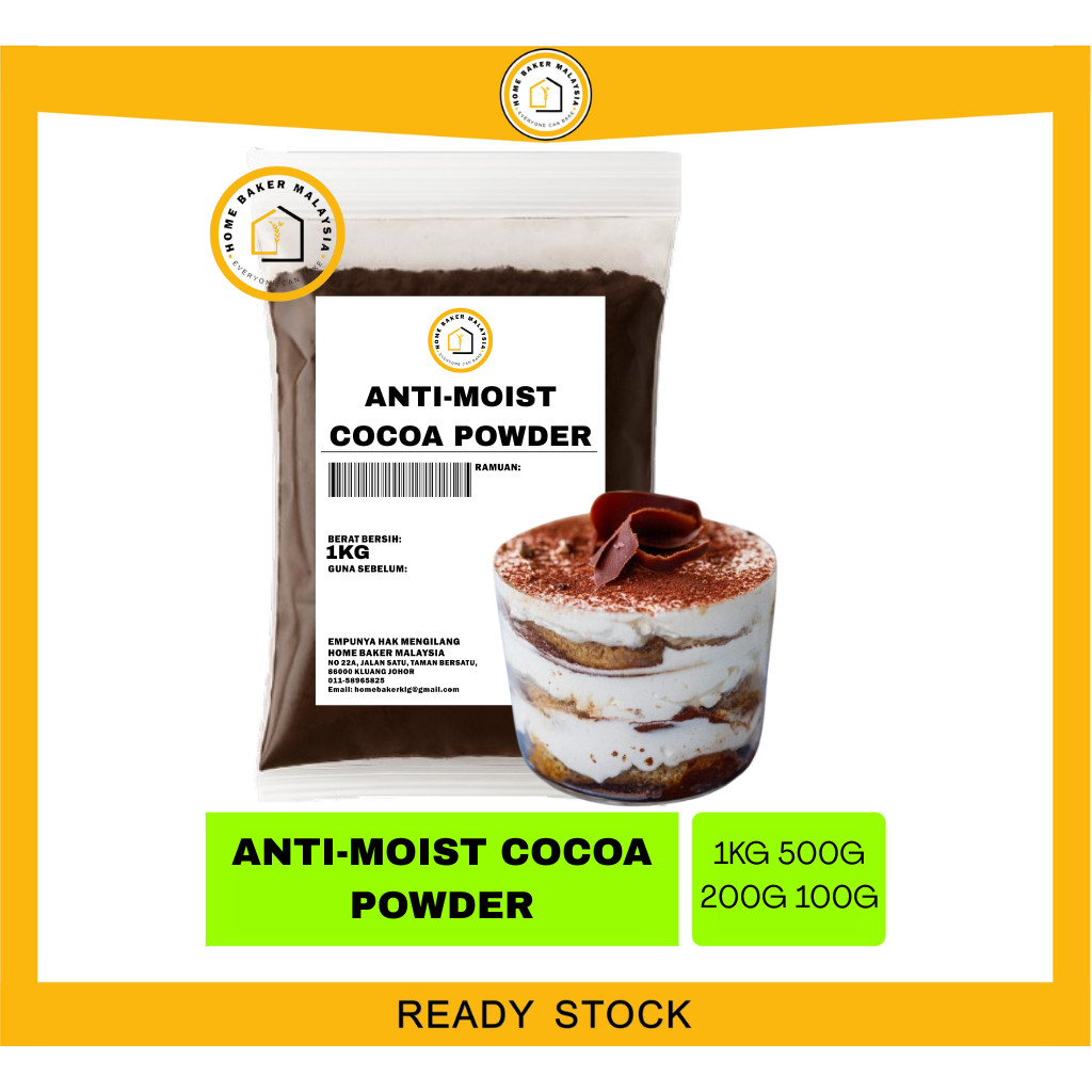 BARRY CALLEBAUT ANTI MOIST COCOA POWDER / CHOCOLATE POWDER MALEO 1KG ...