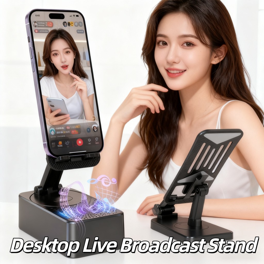 Desktop Live Broadcast Stand Multifunctional Three-in-One 5000mAh Power ...