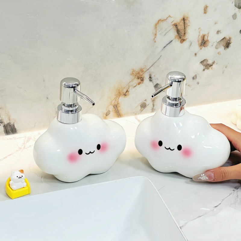 Cartoon Clouds Star Hand Wash Dispensed Bottle Ceramic Household Toilet ...