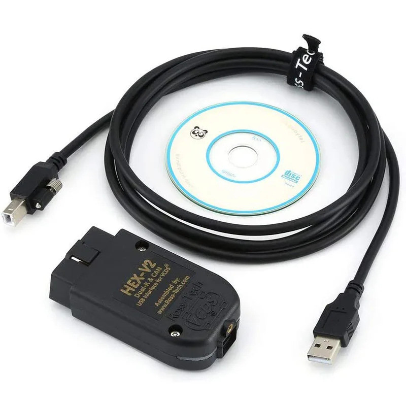 2025 VCDS 24.7 Kabel Alat Pengimbas VAG OBD2 Diagnostik Berbilang ...