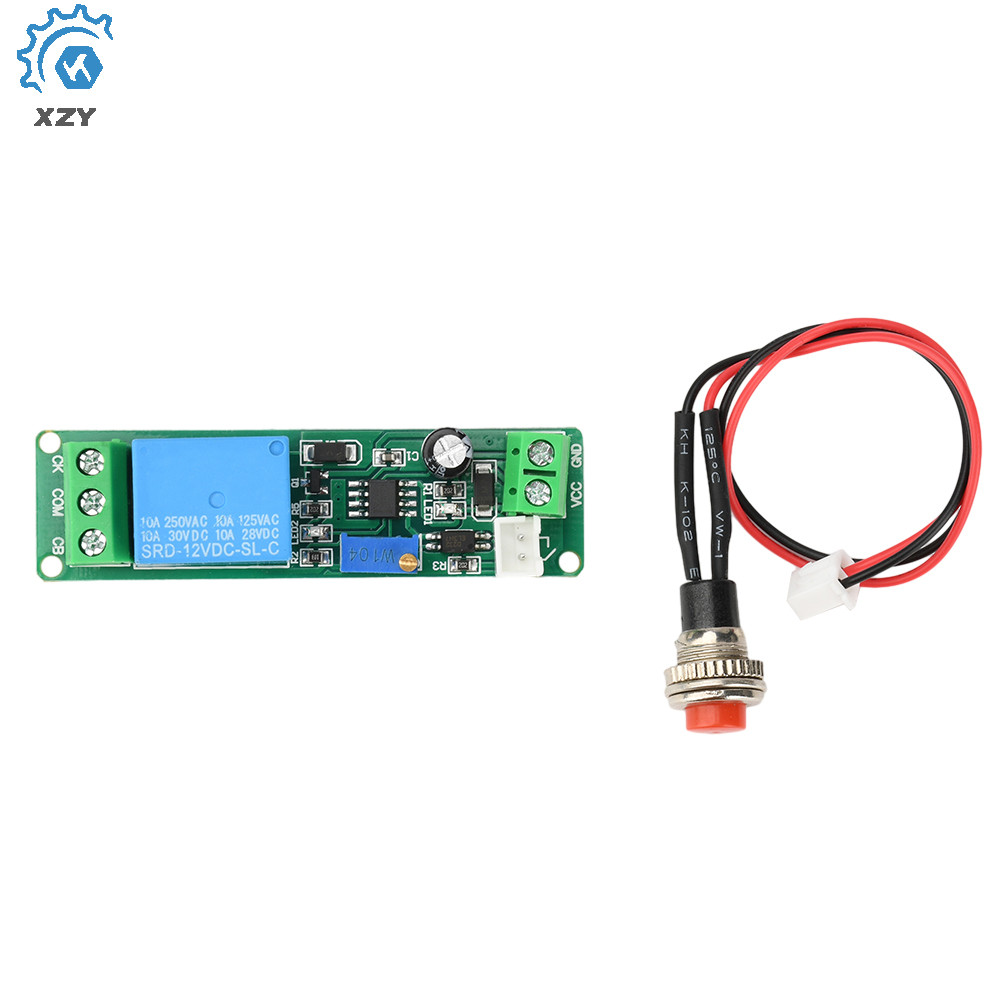 DC5-12V External Push Button Trigger On Adjustable Timer Delay Off ...