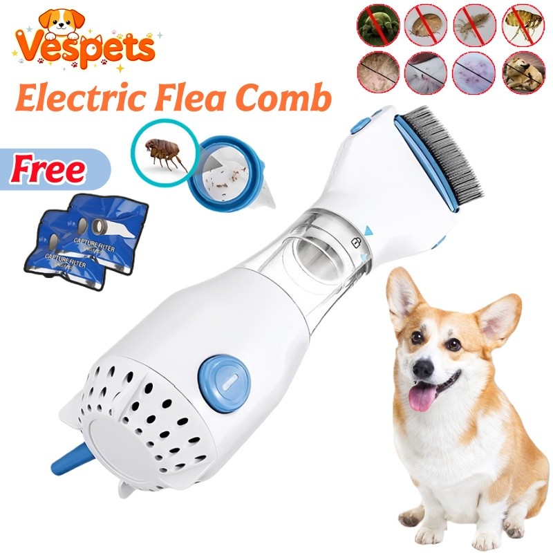 Pet Electric Flea Comb Pet Lice Trap Cat Dog Lice Remover Pets Care ...
