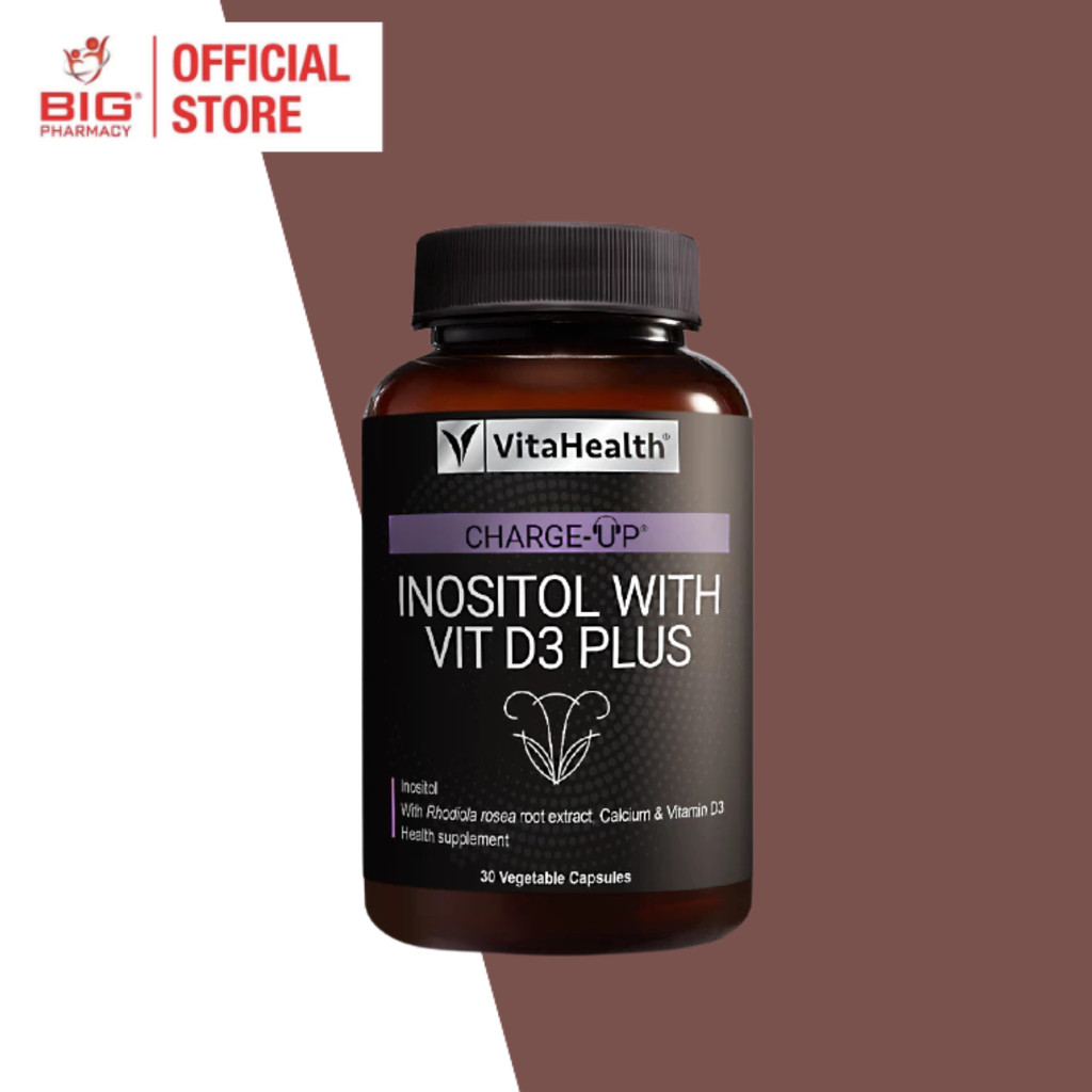 VITAHEALTH CHARGE-UP INOSITOL WITH VIT D3 PLUS 60S | Shopee Malaysia