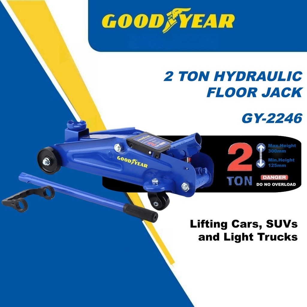 Goodyear GY-2246 2 Ton Hydraulic Floor Jack Trolley Jack | Shopee Malaysia