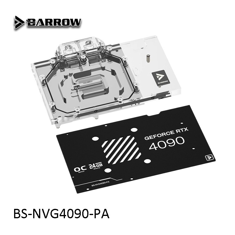 Barrow GPU Water Block For NVIDIA RTX 4090,LRC2.0 Full Cover Cooler ...