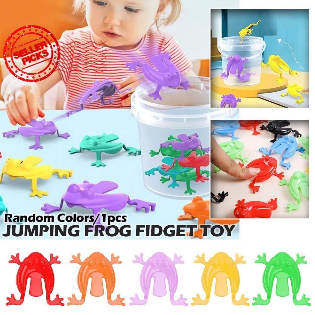 Random Color Bouncing Frog, Jumping Frog, Bounce Fidget Toy Children's ...