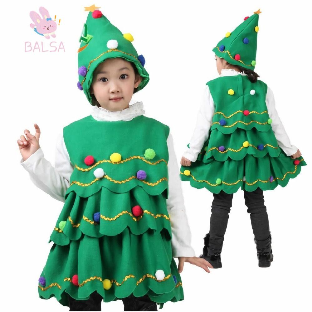 Balsa Wood Christmas Tree Costume - Polyester for Kids' Cosplay ...