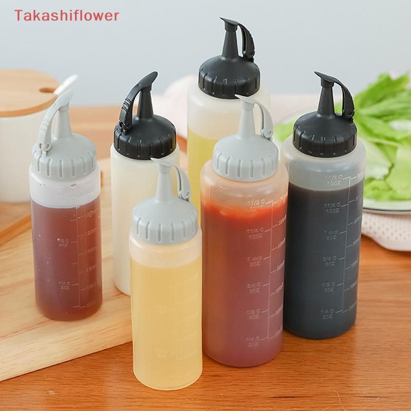 (Takashiflower) 6oz/12oz Condiment Squeeze Bottle Sauce Squeeze Squirt ...