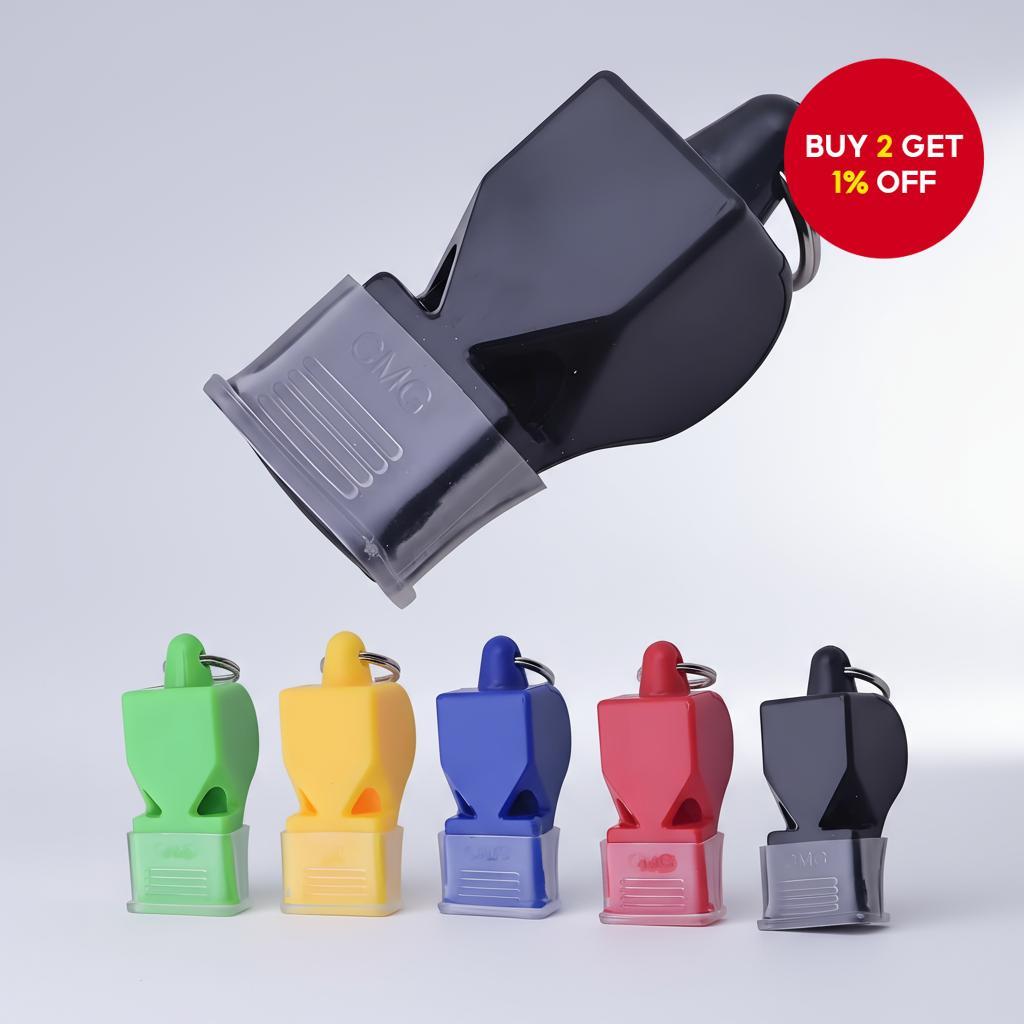 Colorful whistles with mouthguards and no core, ideal for basketball ...