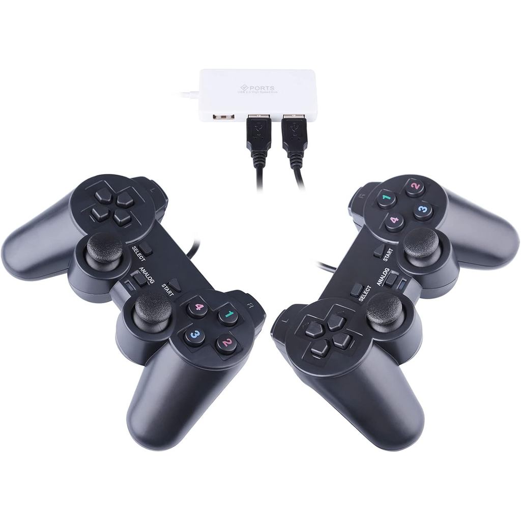 Additional Wired Controllers with Special Adapter Make 3-4 Players for ...