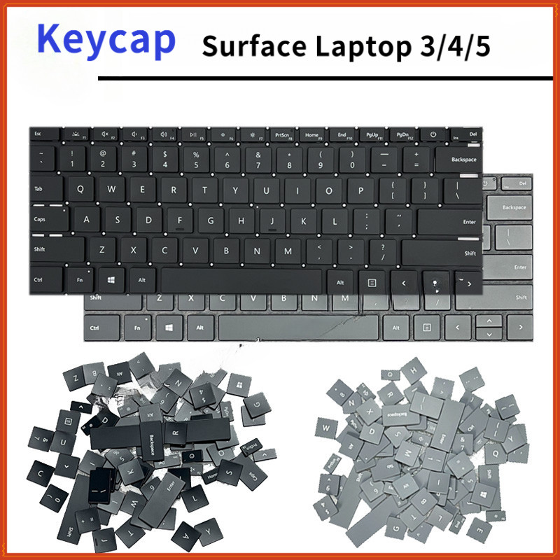 Microsoft Surface Laptop 3/4/5 Notebook Keyboard Keycaps, Replacement ...