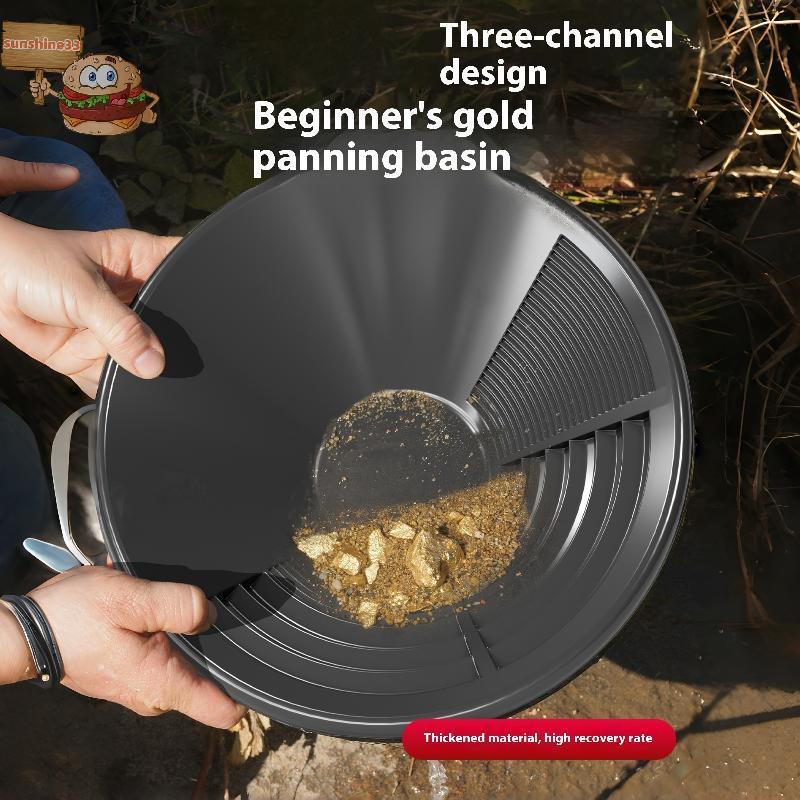 sun 1/3/5Pcs Outdoor Wash Gold Panning Equipment Gold Pan With Riffle ...