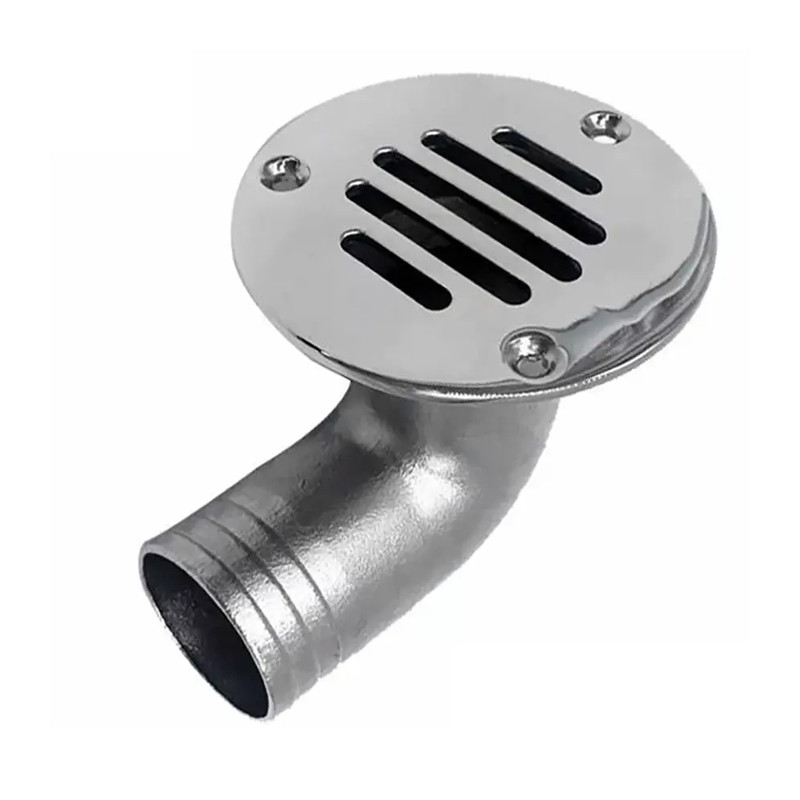 Marine Hardware 316 Stainless Steel 32/38MM Floor Deck Cockpit Scupper One-piece Curved Floor ...