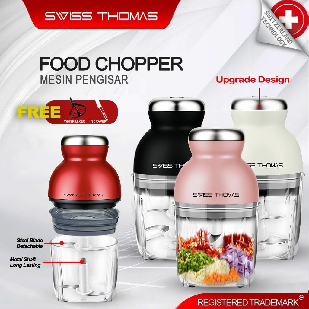 Swiss Thomas Capsule Food Chopper 900ML Blender Cutter Spin Grinder ...