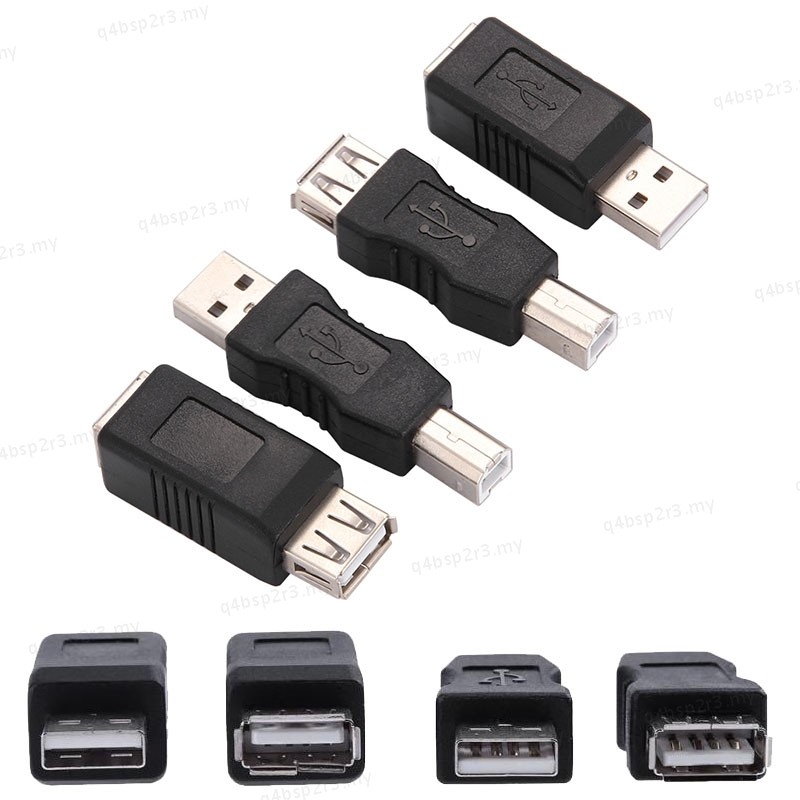 Adapter Electronics USB 2.0 Type A Female to Type B Male Printer ...