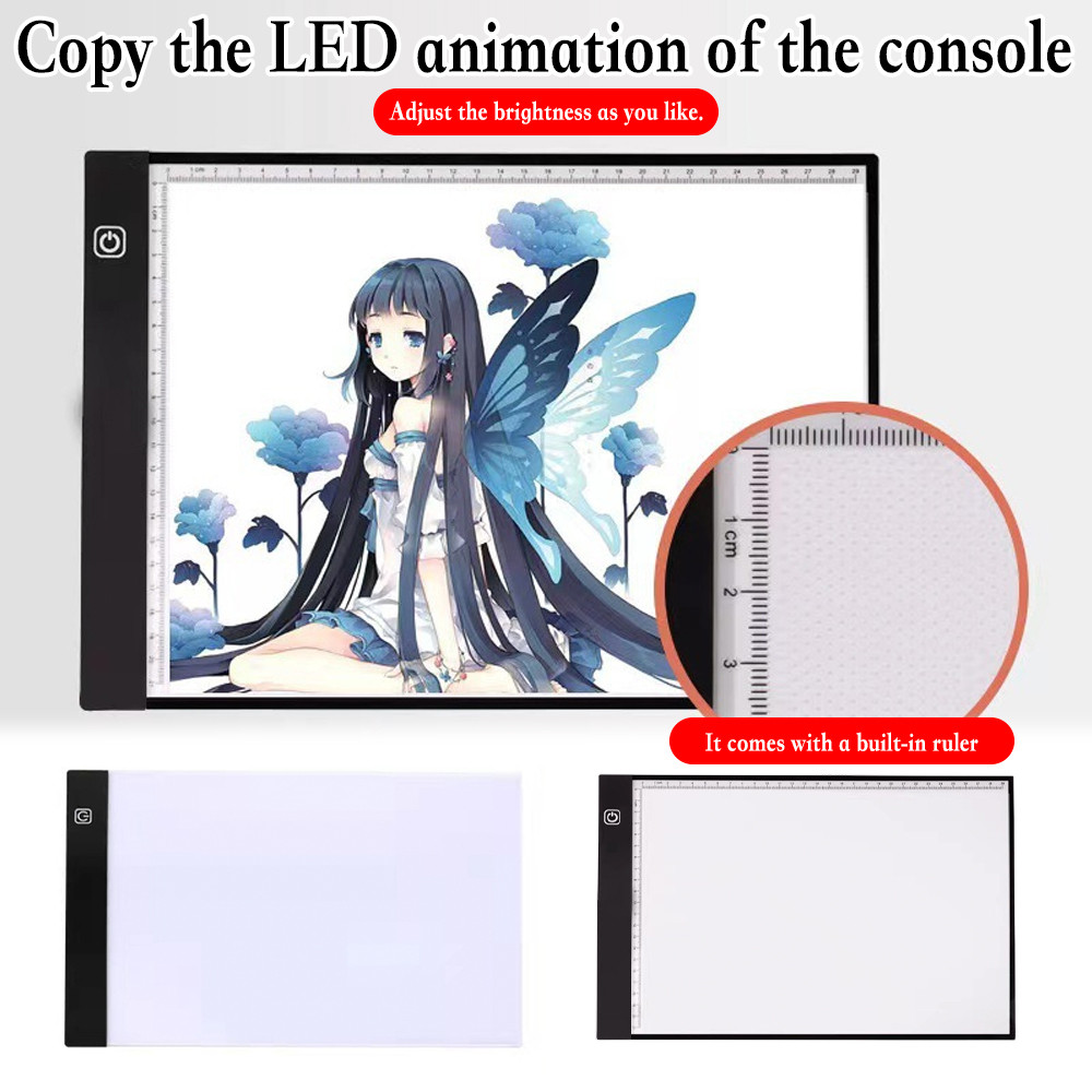 A3/A4 LED Light Drawing Board Adjustable Light Animation Drawing Pad ...