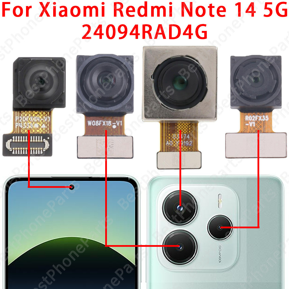 Front and Back Camera For Xiaomi Redmi Note 14 5G Global 24094RAD4G ...
